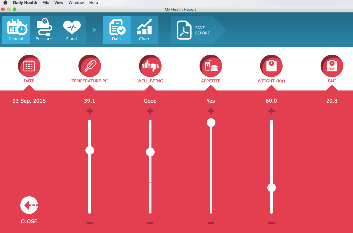 My Health Report - medical lab test report software